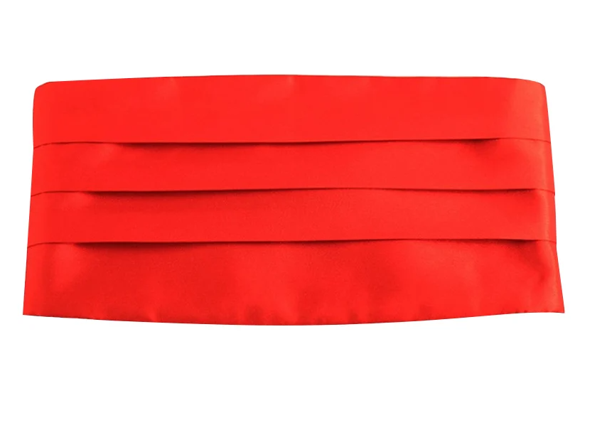 Mens Red Orange Adjustable Cummerbund – Tie Store Australia