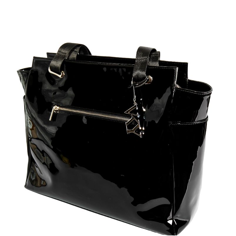 Womens Vky Original Jessica B Leisure Tote Large Bag Handbag - Black P ...