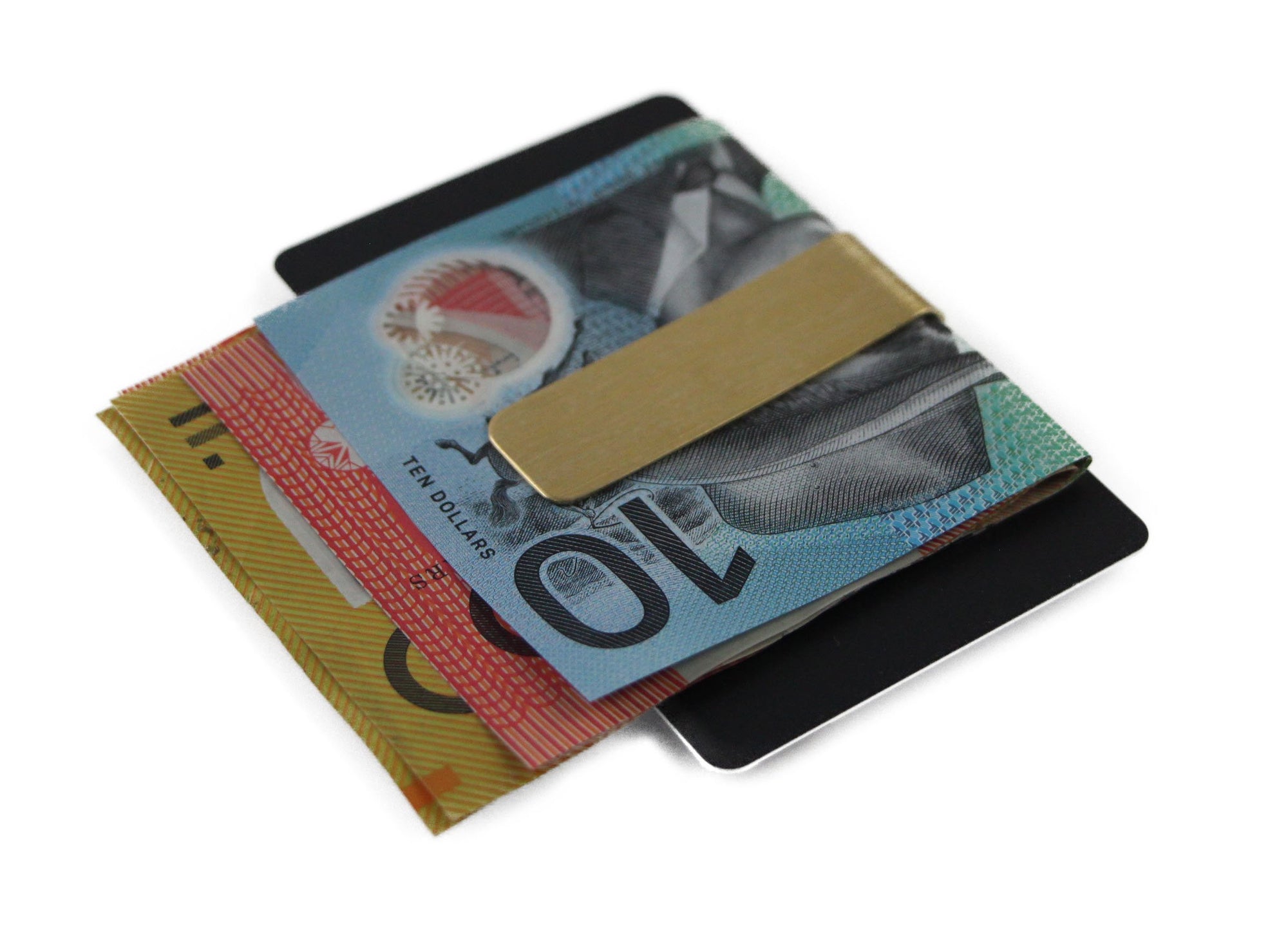 Mens Gold 1.5cms Wide Solid Money Clip – Tie Store Australia