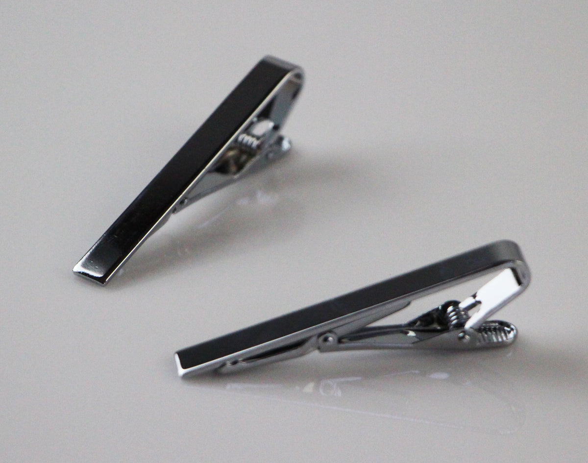 Mens Silver Elegant Plain Tie Clip Clasp – Tie Store Australia