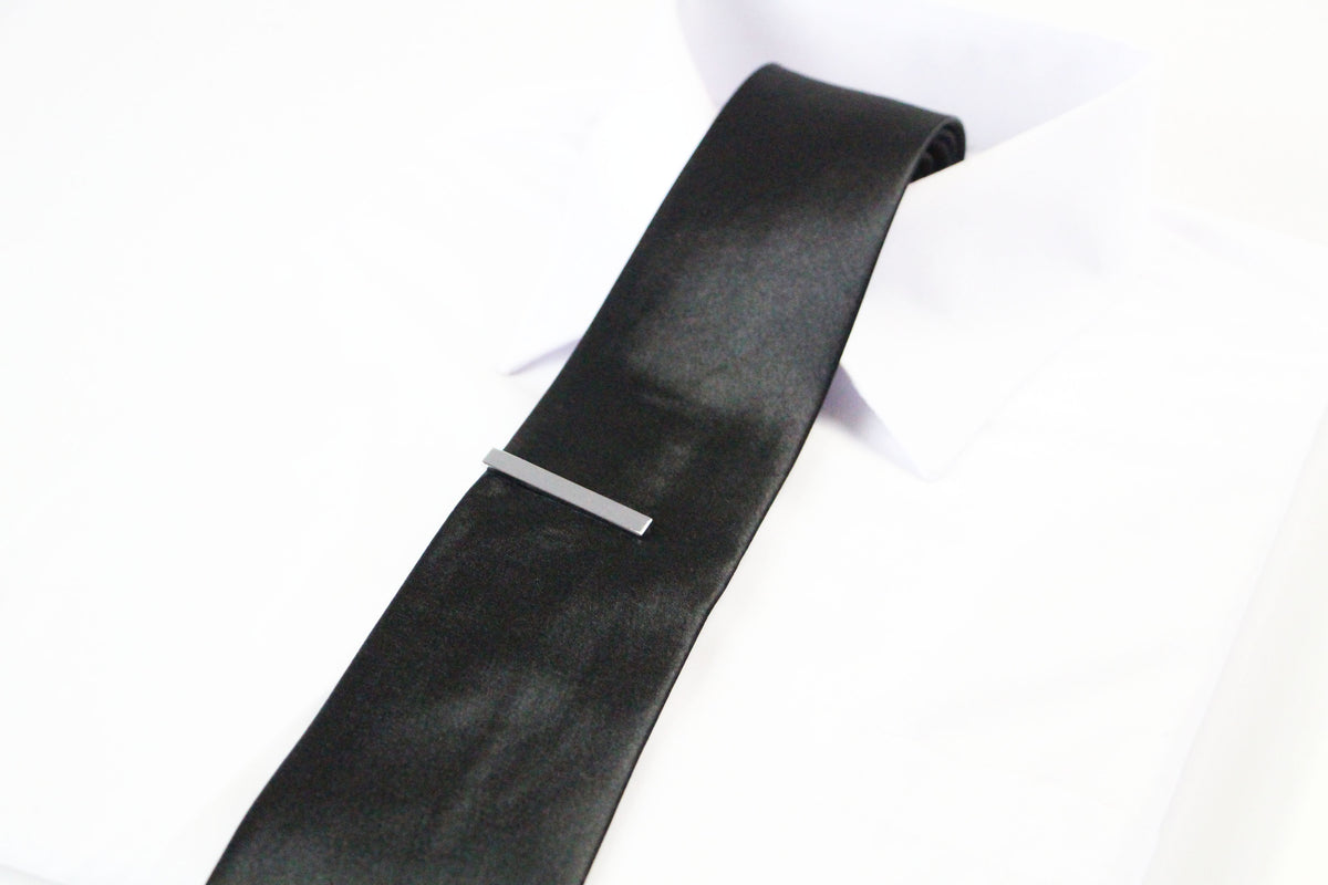 Mens Silver Plain Tie Clip Clasp – Tie Store Australia